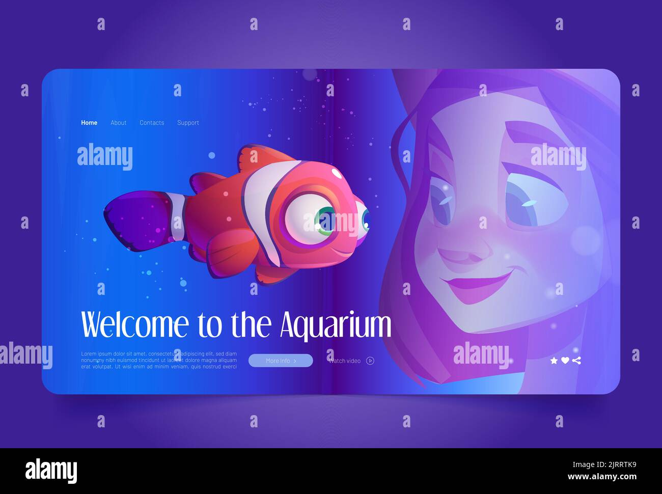 Anemonefish cartoon hi-res stock photography and images - Alamy