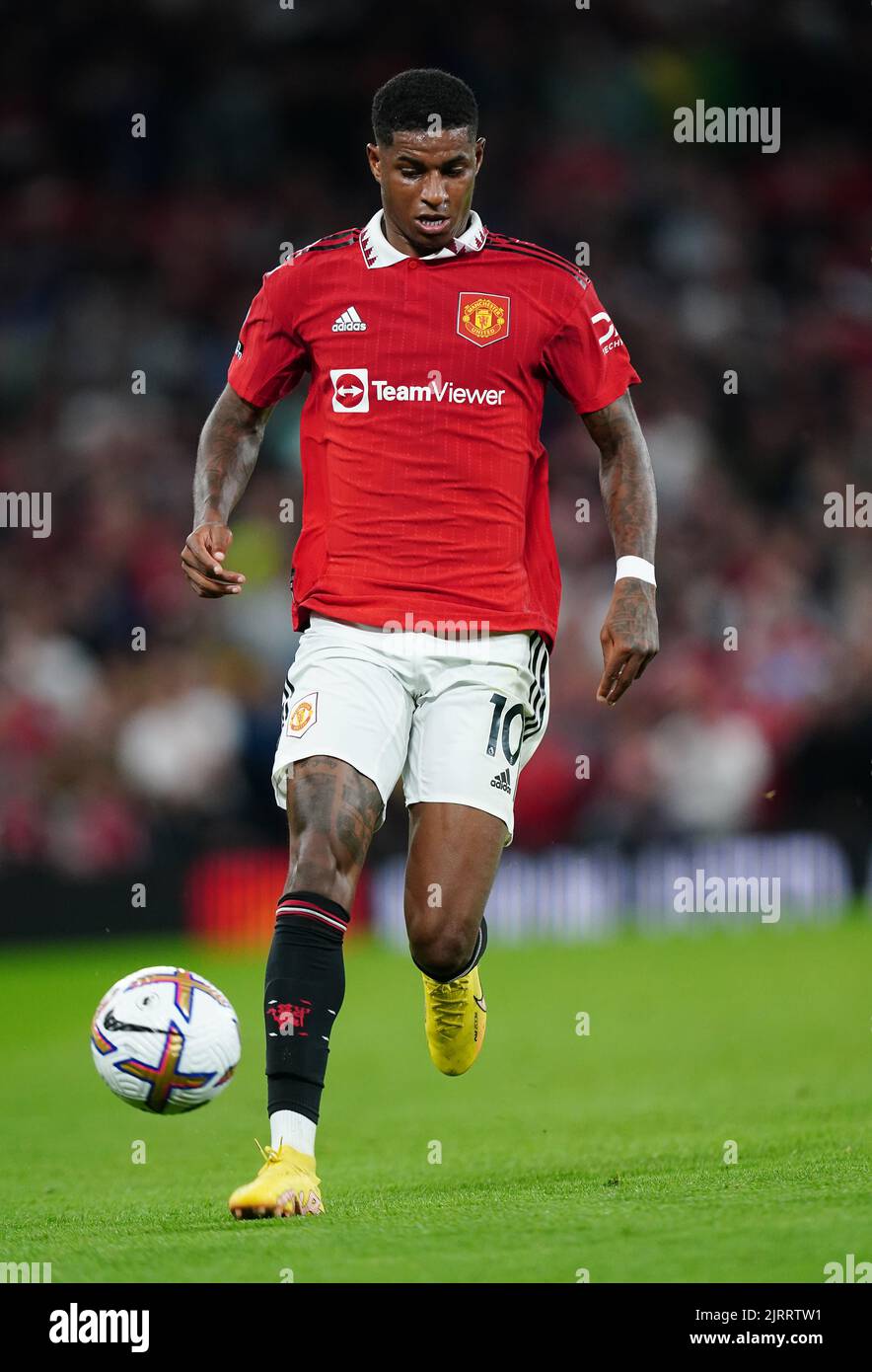 Manchester United's Marcus Rashford during the Premier League match at ...