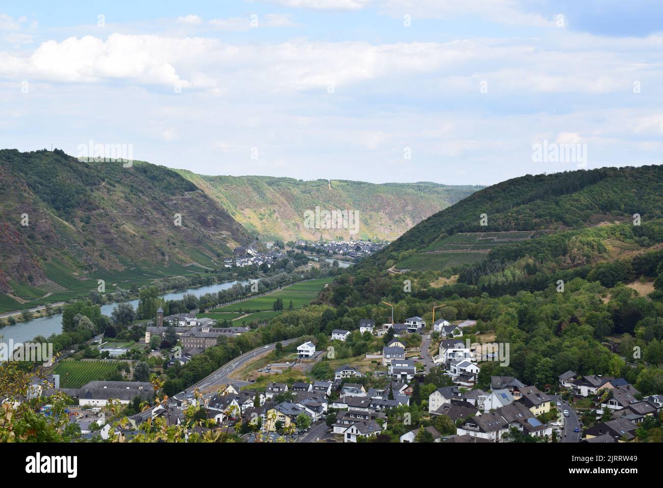 Mosel valley with Cochem-Sehl Stock Photo - Alamy