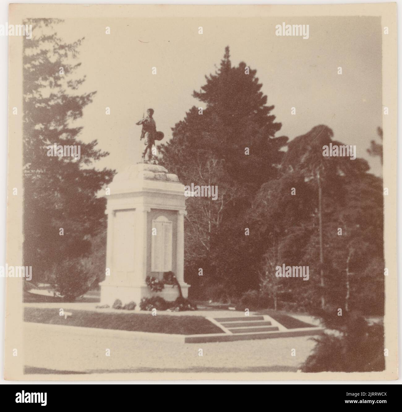 [Masterton war memorial]., 1920s to 1930s, New Zealand, by Roland Searle Stock Photo - Alamy