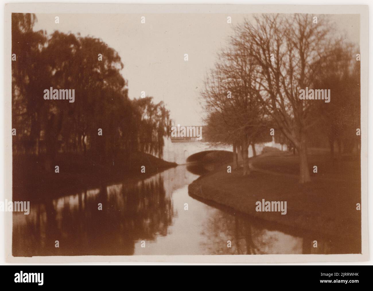 [Avon River, Christchurch]., 1920s to 1930s, New Zealand, by Roland Searle Stock Photo - Alamy