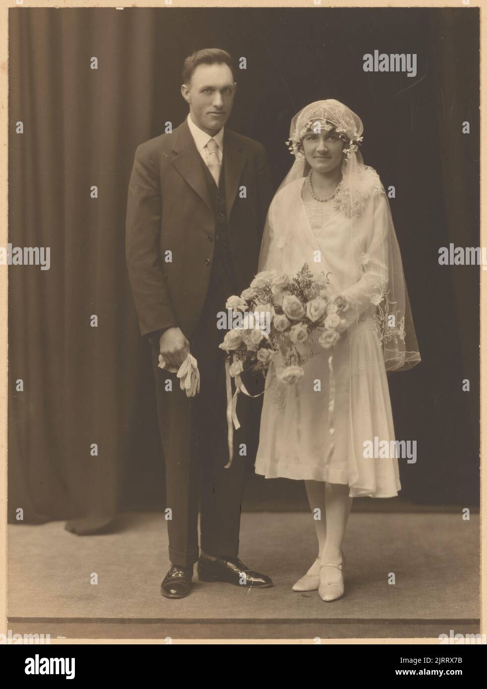 Wedding picture - the happy couple, 1920s, by James Jackson Webster ...