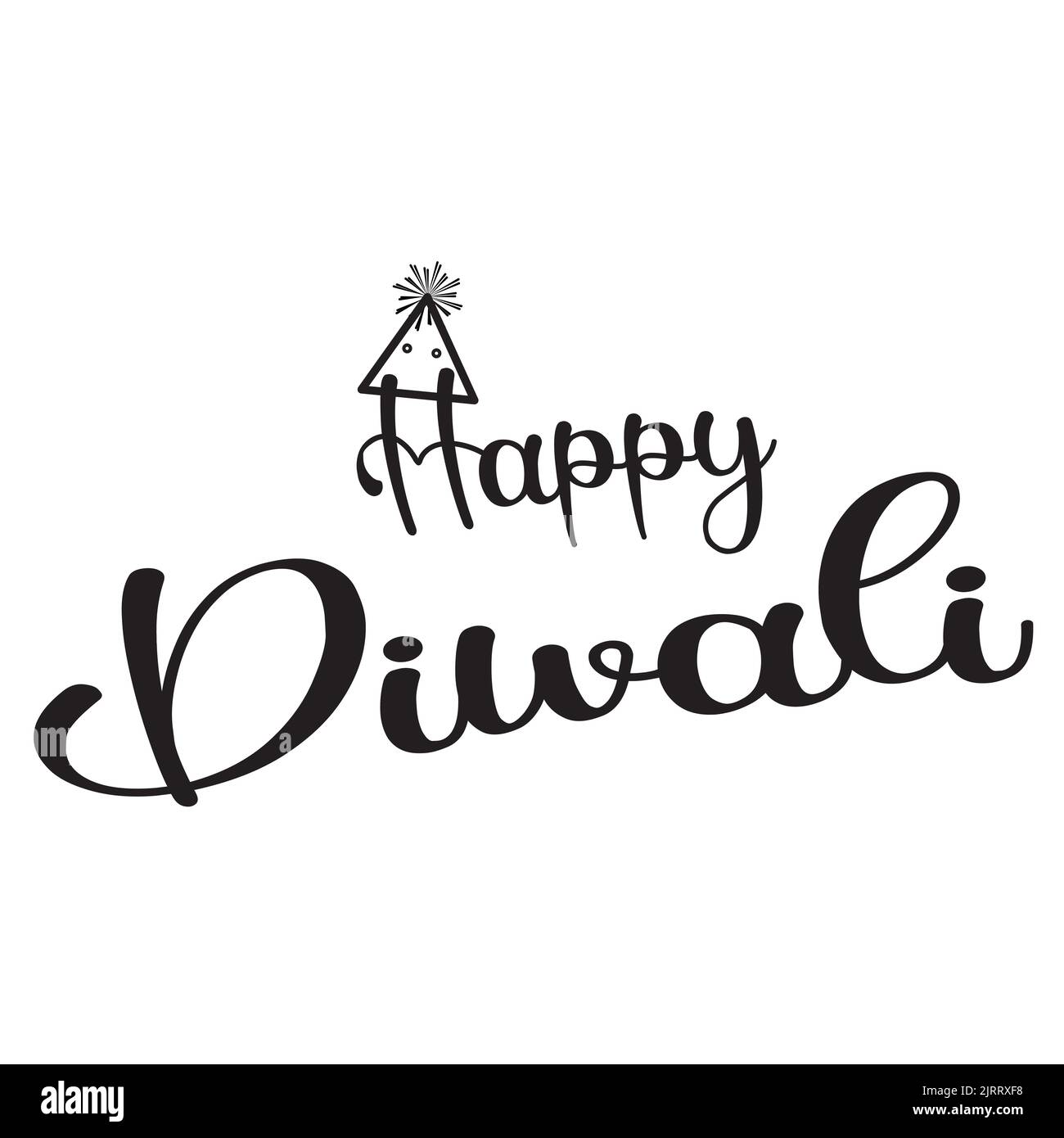 Creative calligraphy text happy diwali hi-res stock photography and ...