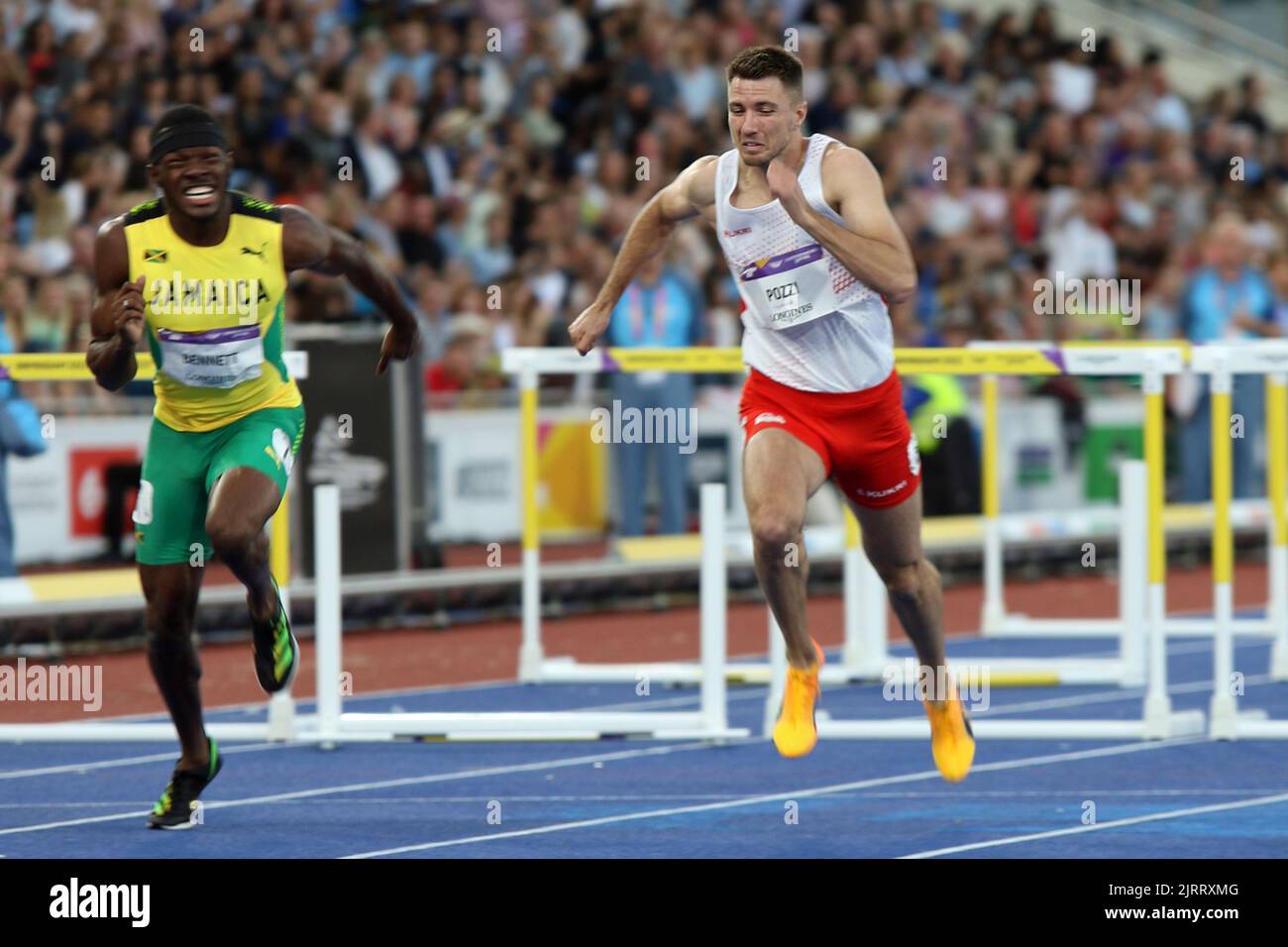 Andrew POZZI of England in the Men's 110m Hurdles at the 2022 ...