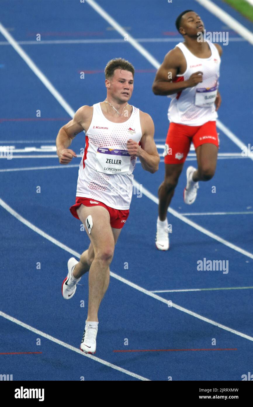 Joshua ZELLER of England in the Men's 110m Hurdles at the 2022 ...