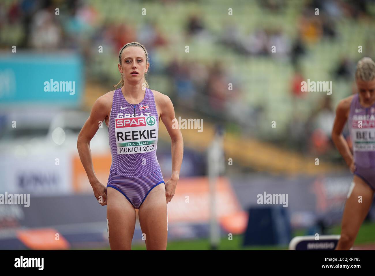 Jemma Reekie participating in the 800 meters of the European Athletics ...