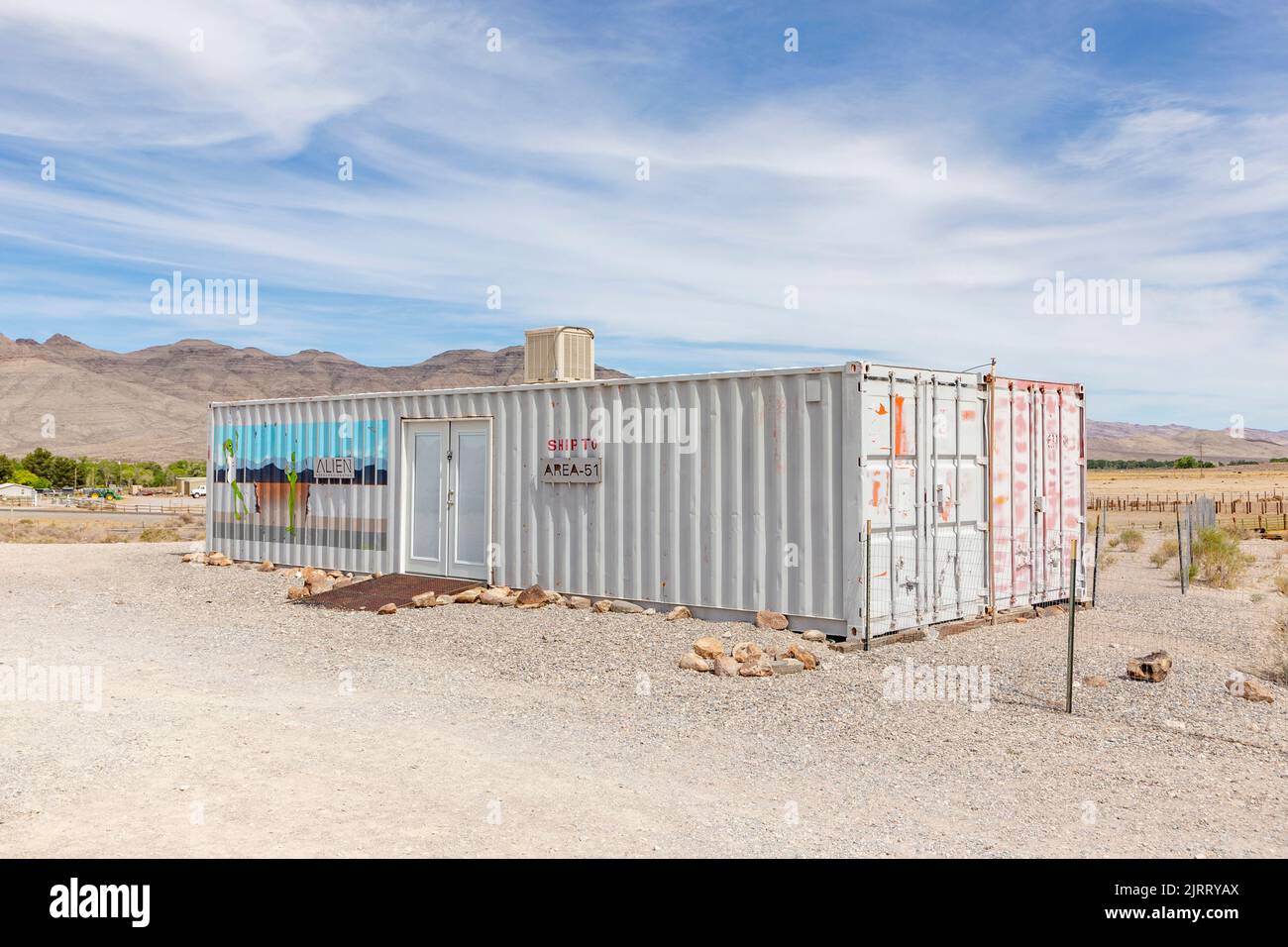 Hiko, USA - June 2, 2022: The Alien Research Center is an ...