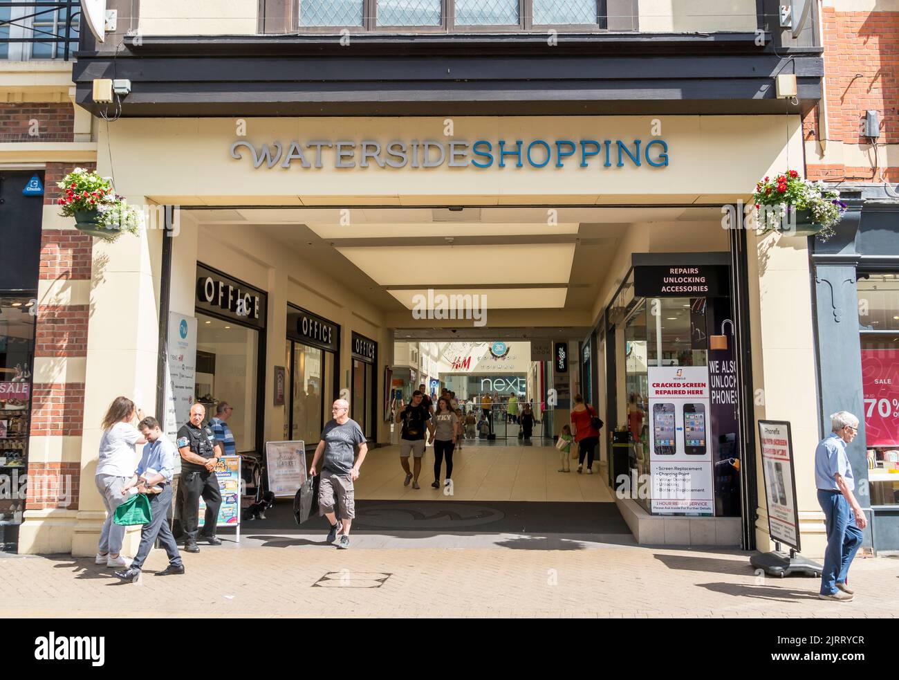 Waterside Shopping Centre access from High Street Lincoln city 2022 ...