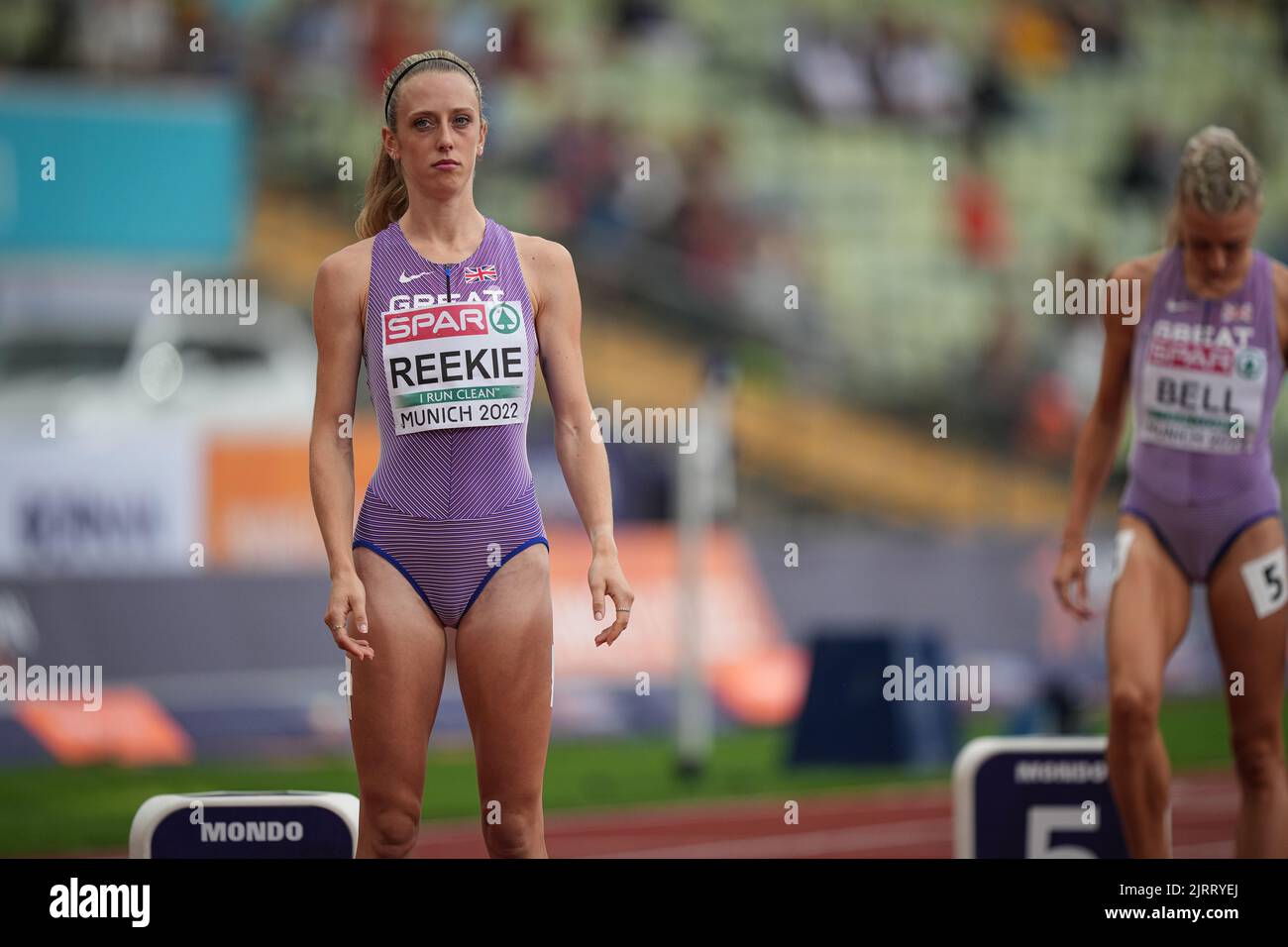 Jemma Reekie participating in the 800 meters of the European Athletics ...