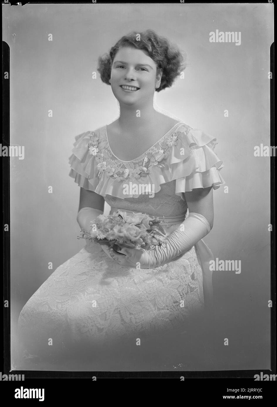 Miss Rae McCauley, 1936, Wellington, by Spencer Digby Studios. Spencer ...