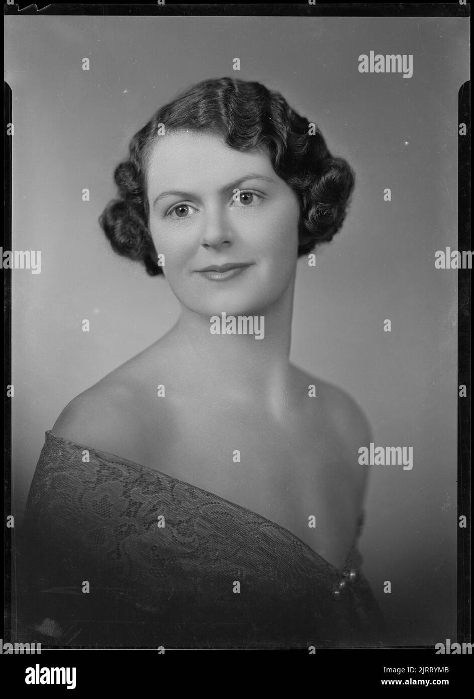 Mrs MN McLaren, 25 May 1936, Wellington, by Spencer Digby Studios ...