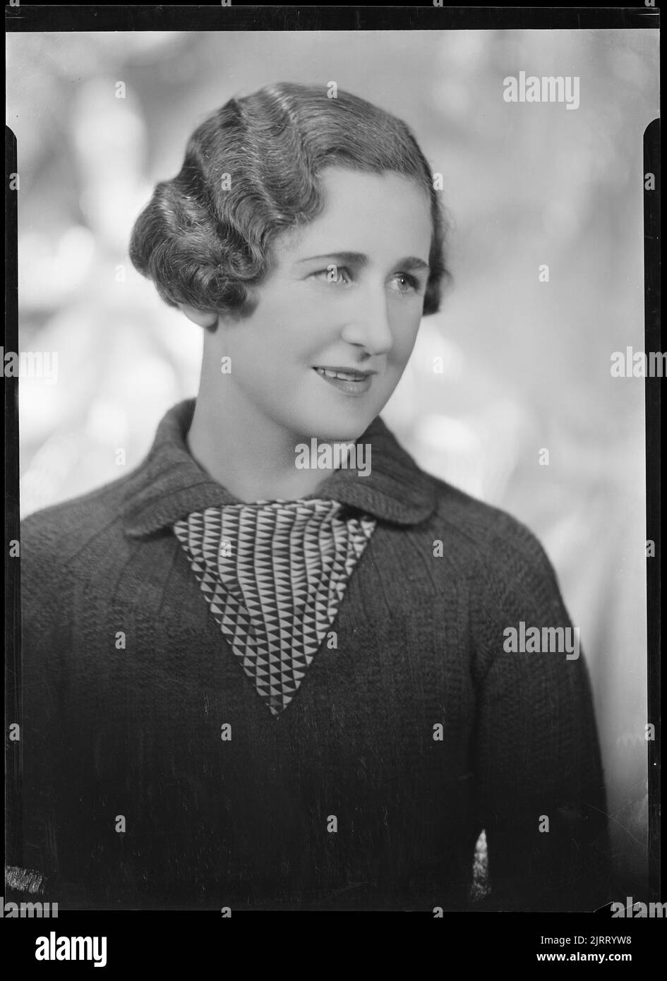 Miss M Osten, 1936, Wellington, by Spencer Digby Studios. Spencer Digby ...