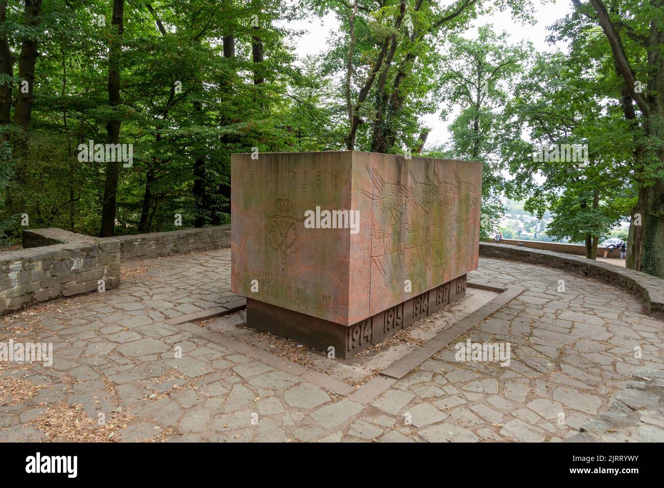Wiesbaden, Germany - August 18, 2022: War memorial to fallen German ...