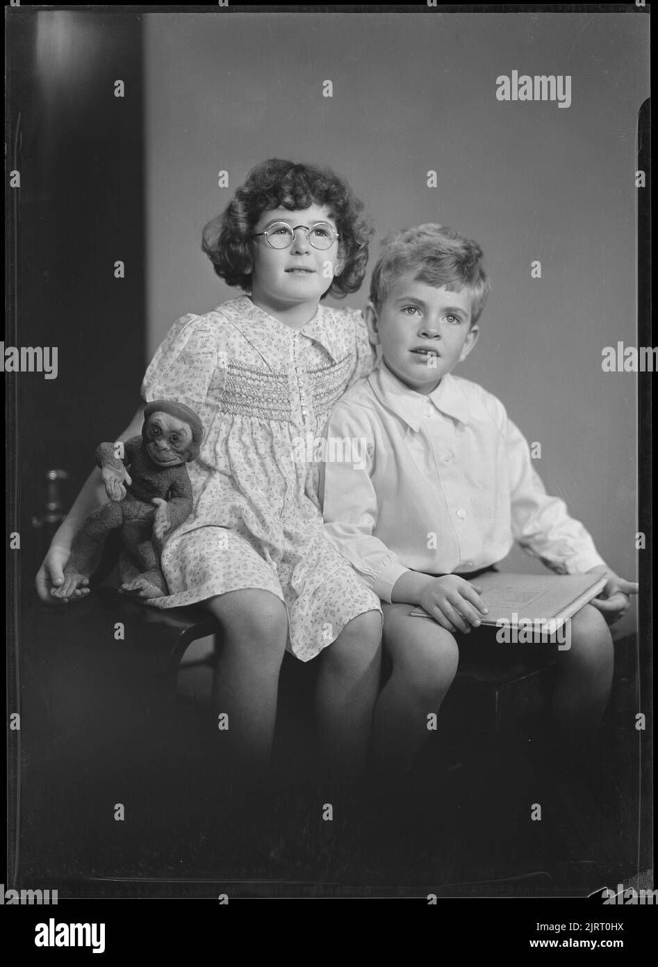 Mrs Simpson's children, 1936, Wellington, by Spencer Digby Studios ...