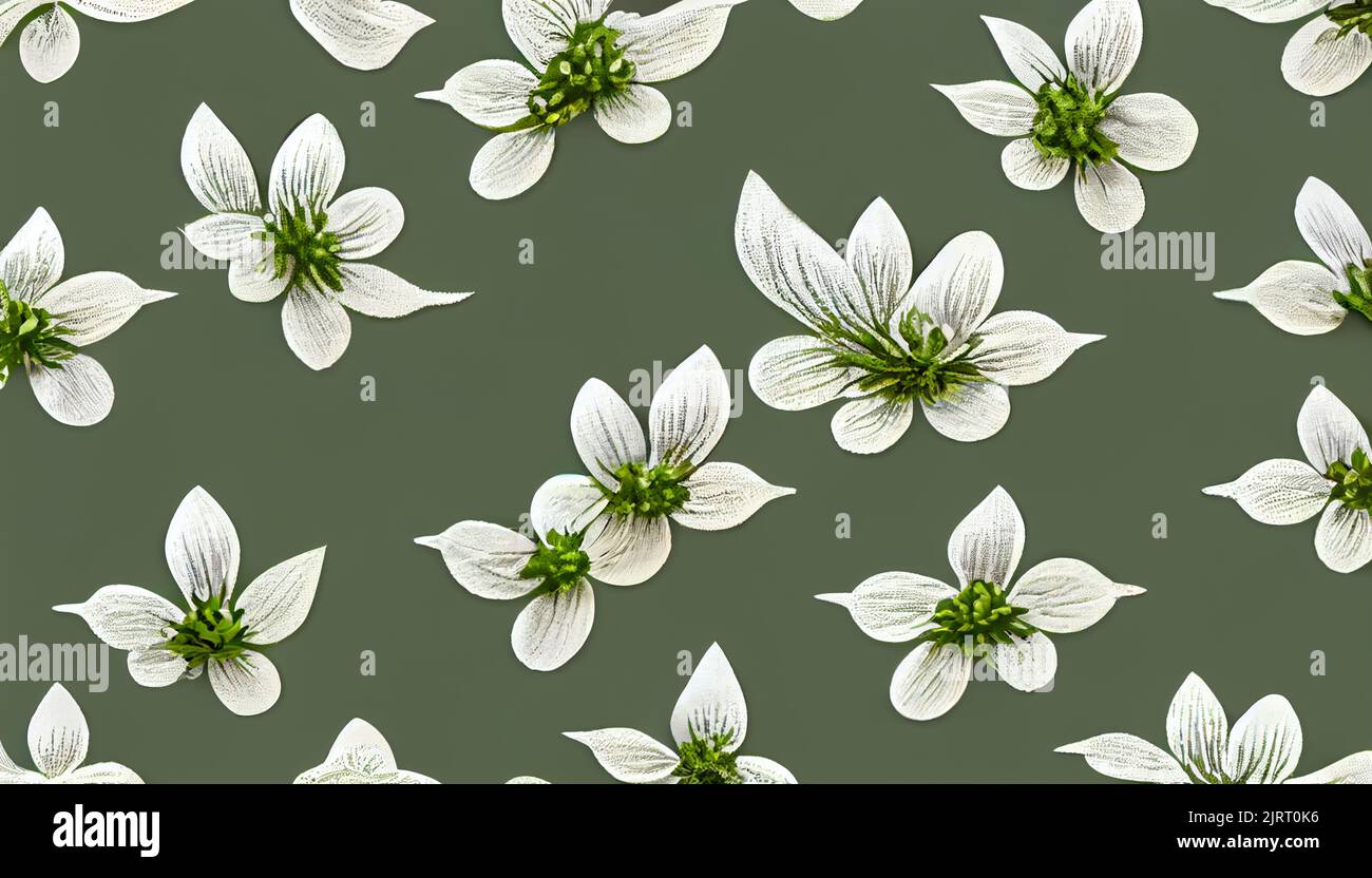3D illustration Liberty Flower Pattern Floral Background Design For ...