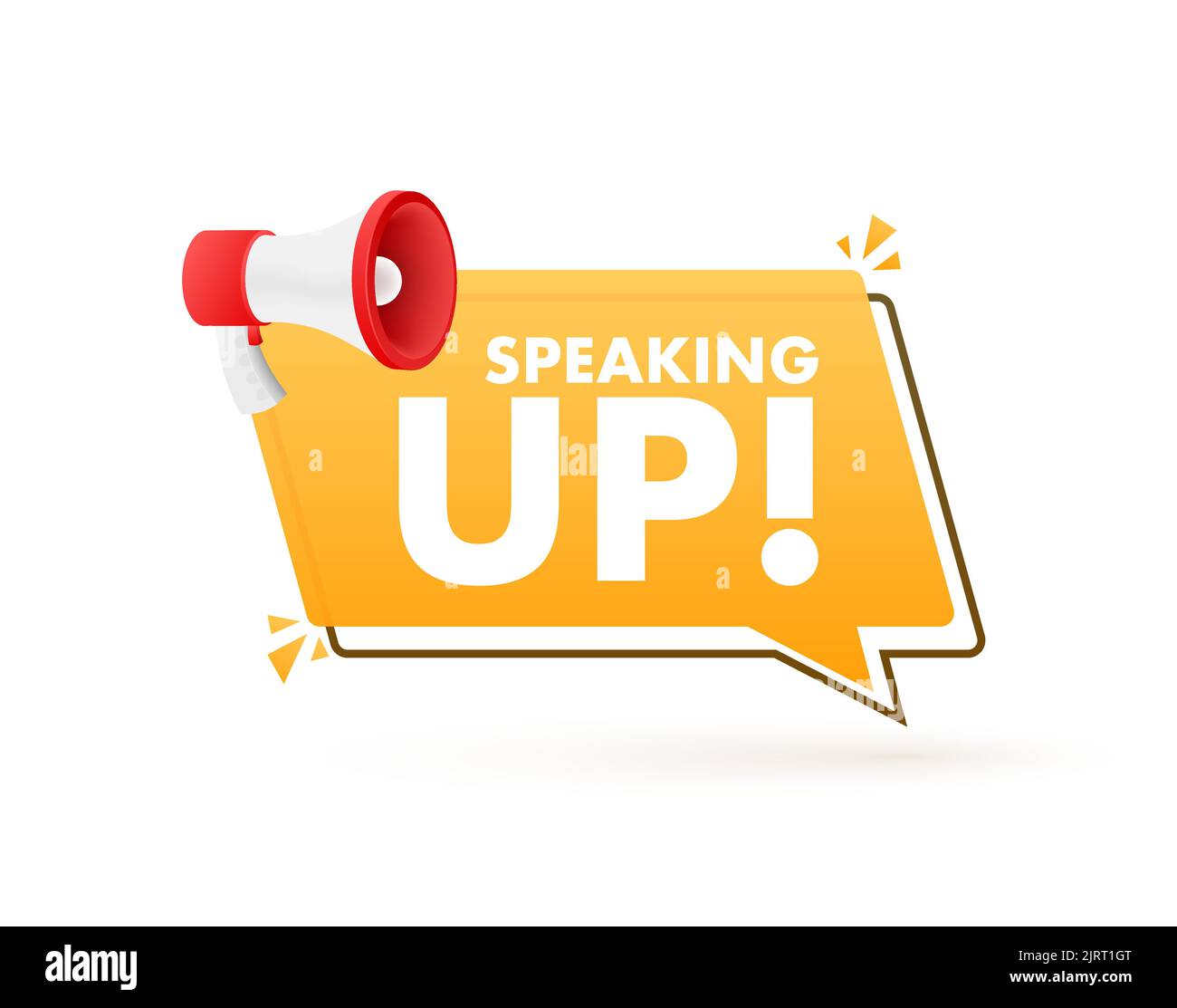 Hand Holding Megaphone with speak up. Megaphone banner. Web design ...