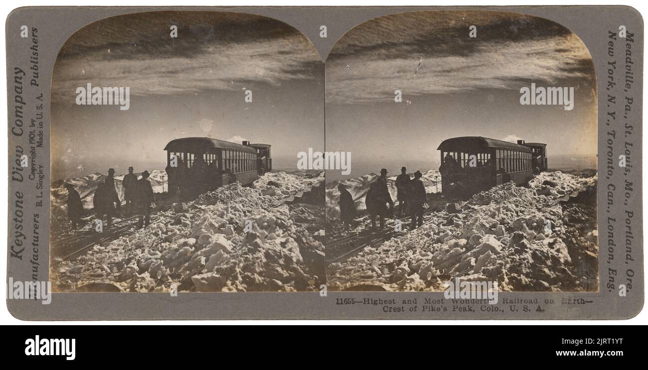 Highest and Most Wonderful Railroad on Earth-Crest of Pike's Peak, Colo ...