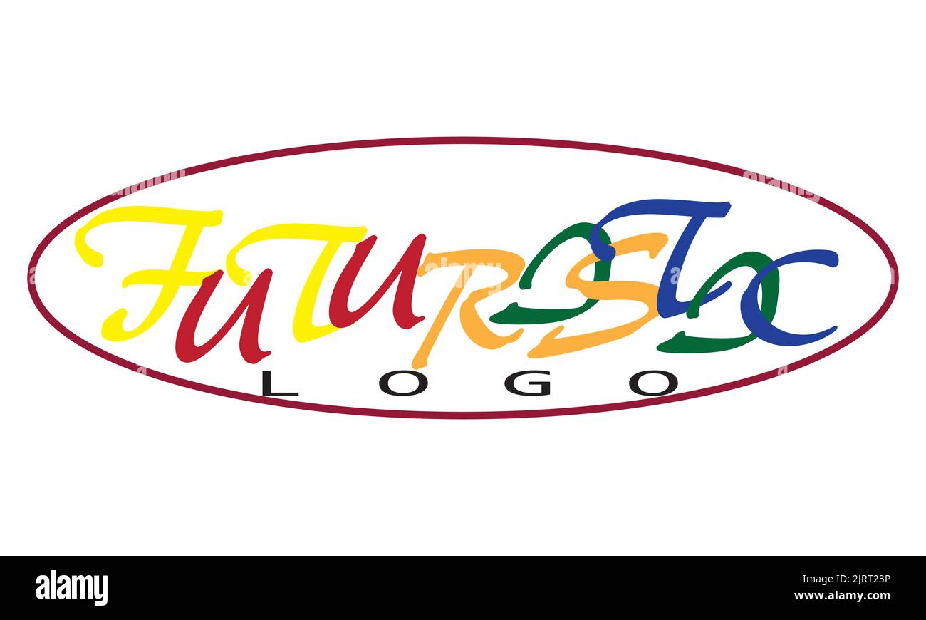 Futuristic digital logo font hi-res stock photography and images - Alamy