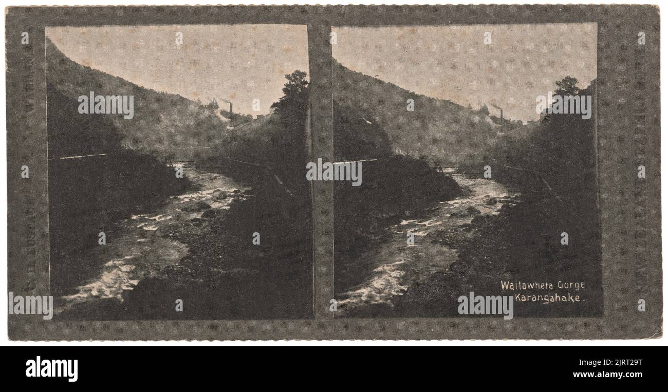 Waitawheta Gorge, Karangahake, 1880s, Bay of Plenty, by C H Eustace ...