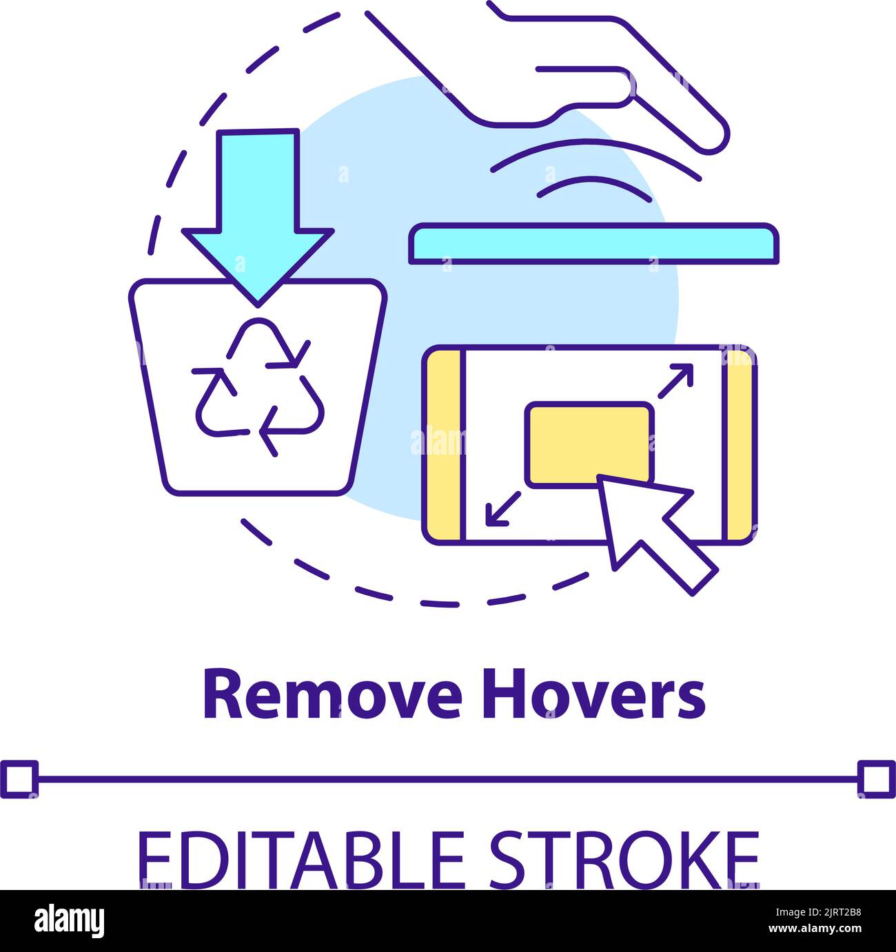 Remove hovers concept icon Stock Vector Image & Art - Alamy