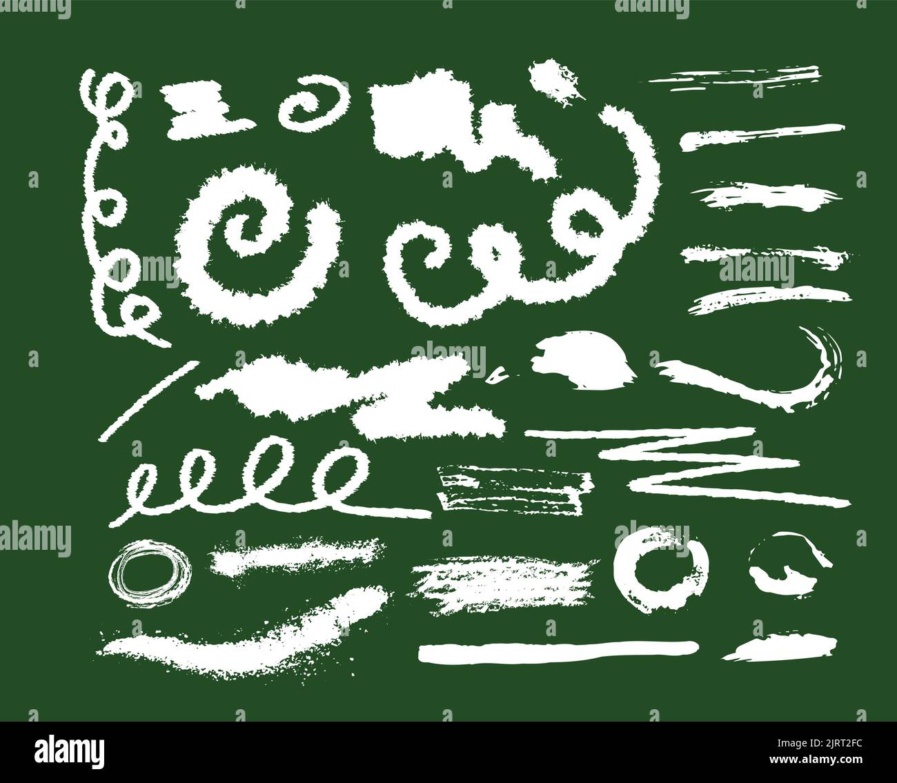 Graphic elements with chalk. Vector illustration Stock Vector Image ...