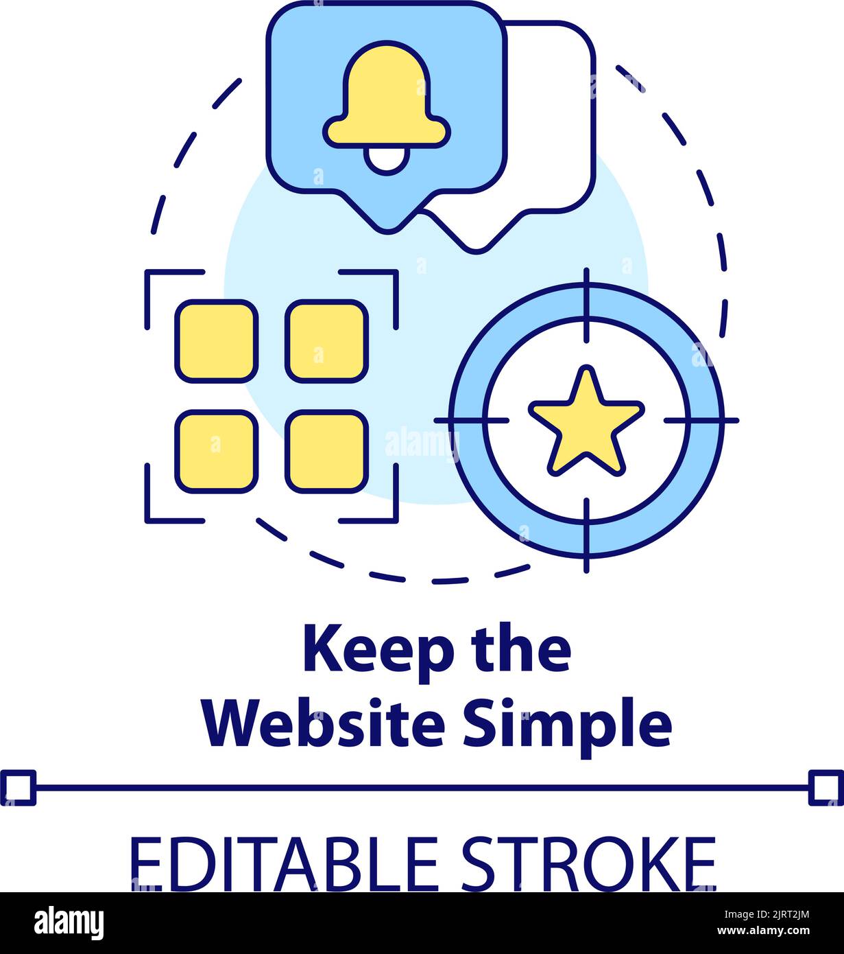 Keep focus icon hi-res stock photography and images - Alamy