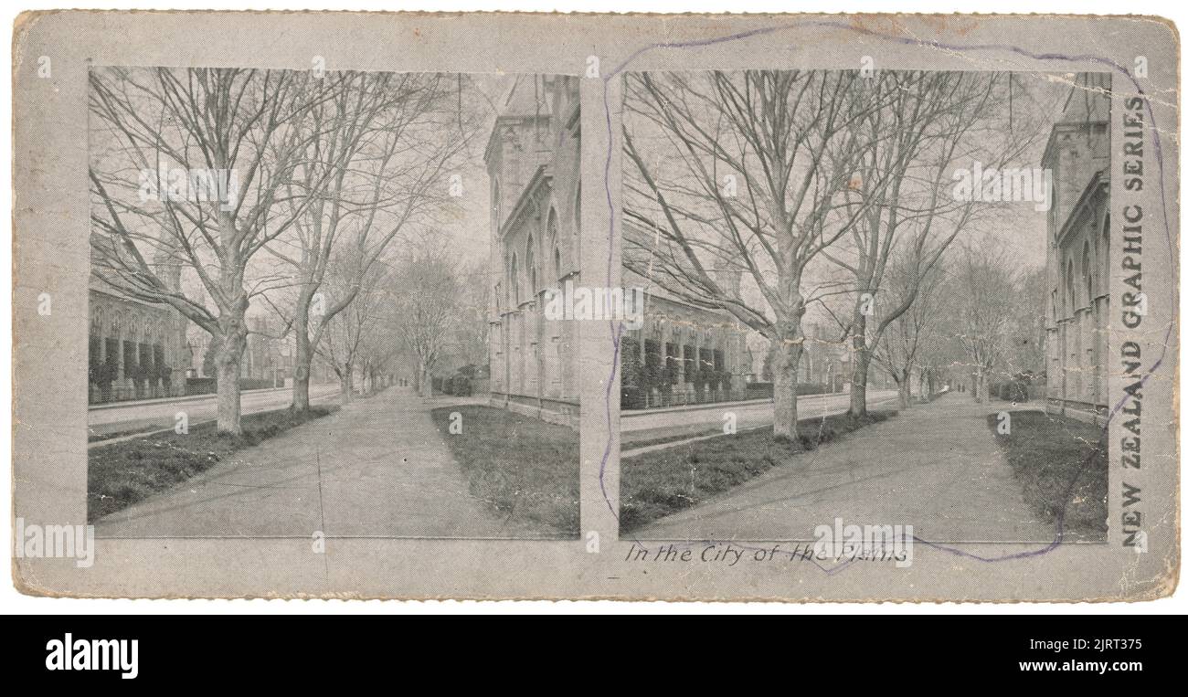 In the City of Plains, 1880s, New Zealand, maker unknown Stock Photo ...