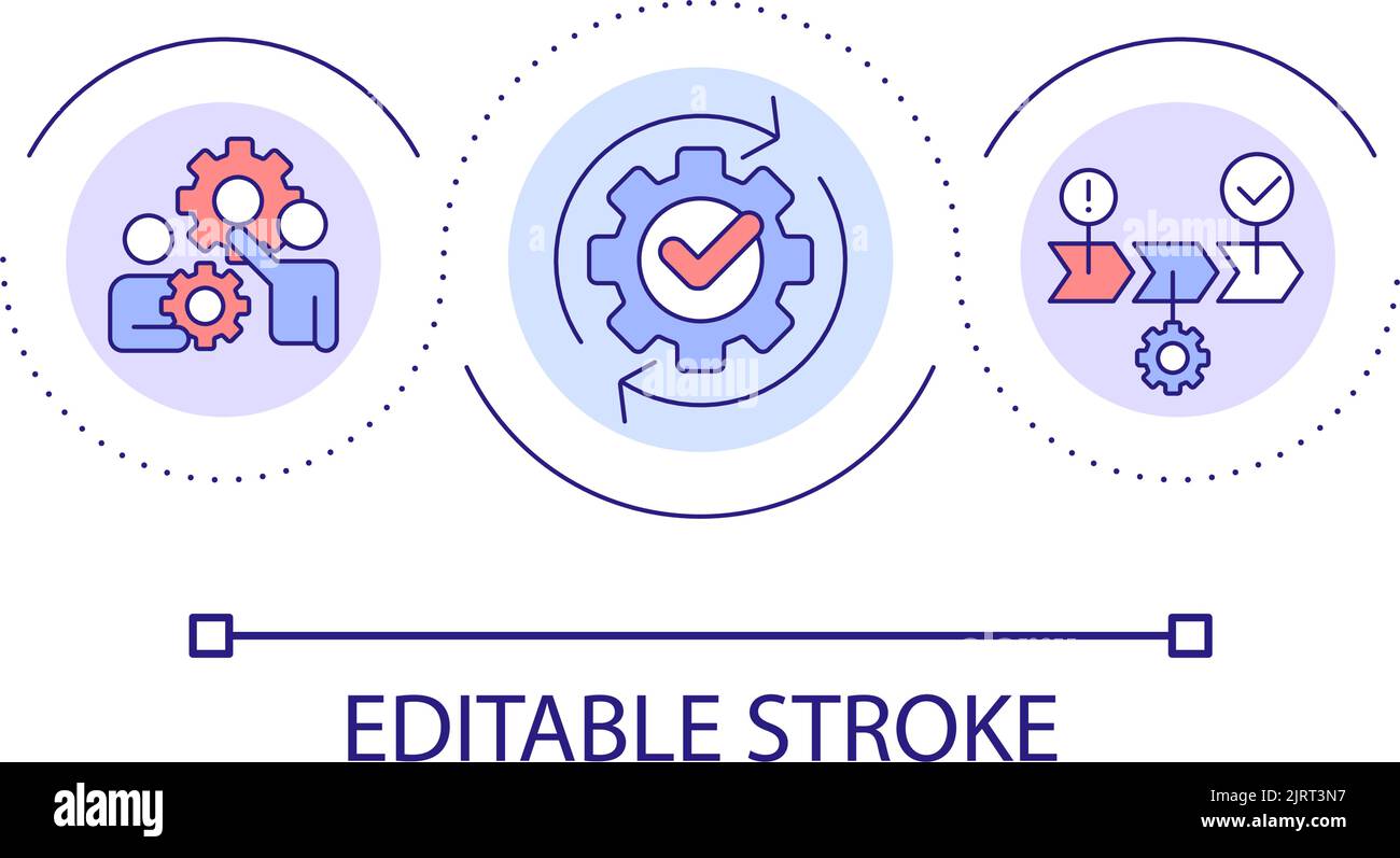 Long term process management loop concept icon Stock Vector Image & Art ... Long term process management loop concept icon Stock Vector Image & Art ...