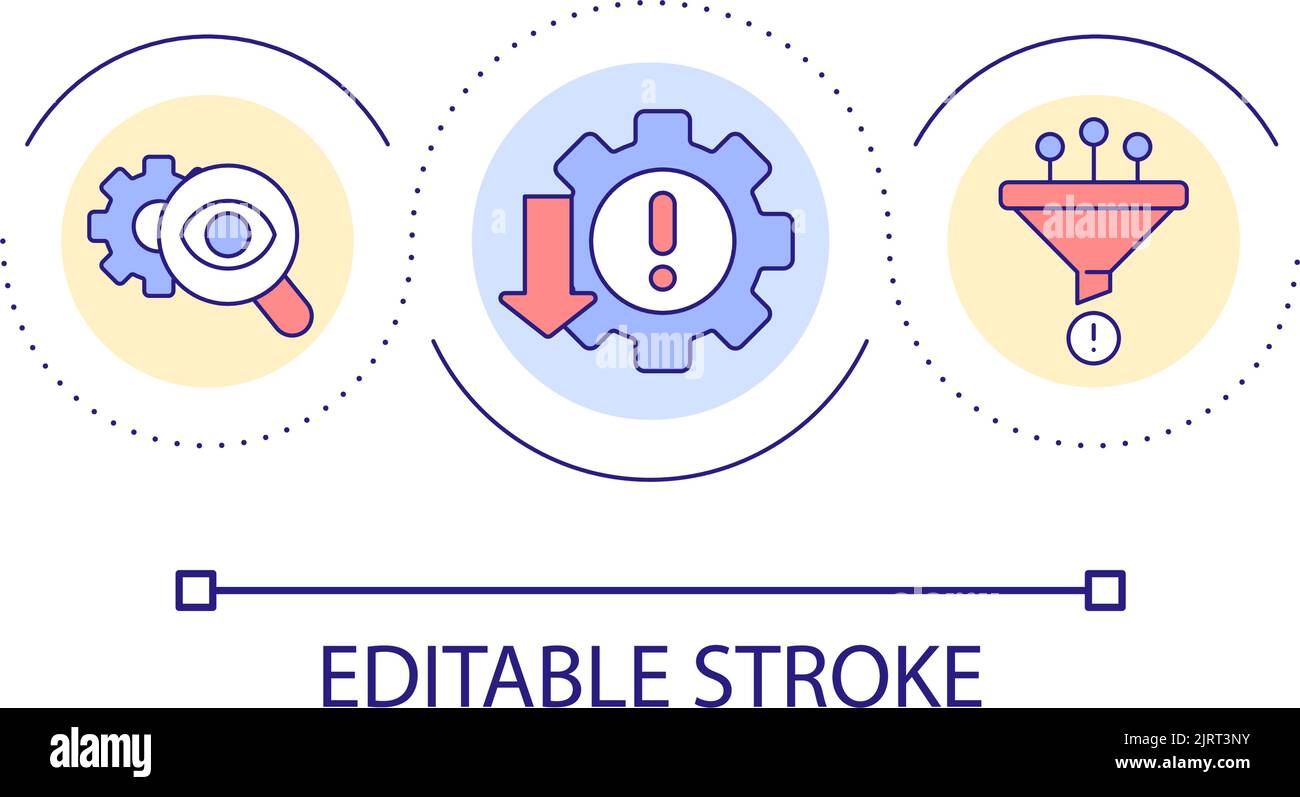 Risk reduction loop concept icon Stock Vector Image & Art - Alamy