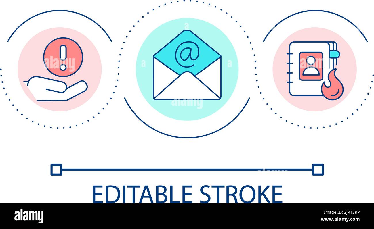 Emergency contacts loop concept icon Stock Vector Image & Art - Alamy