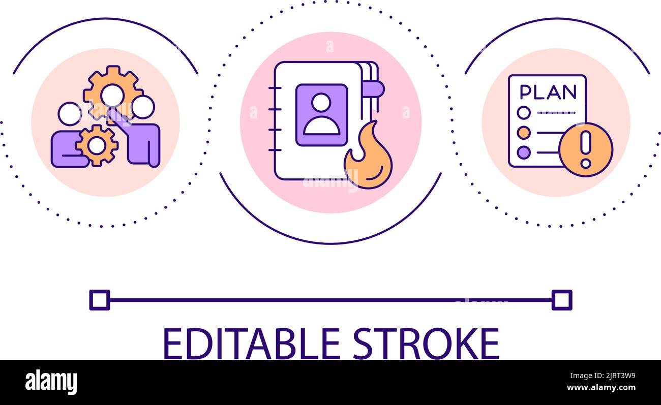 Emergency plan loop concept icon Stock Vector Image & Art - Alamy