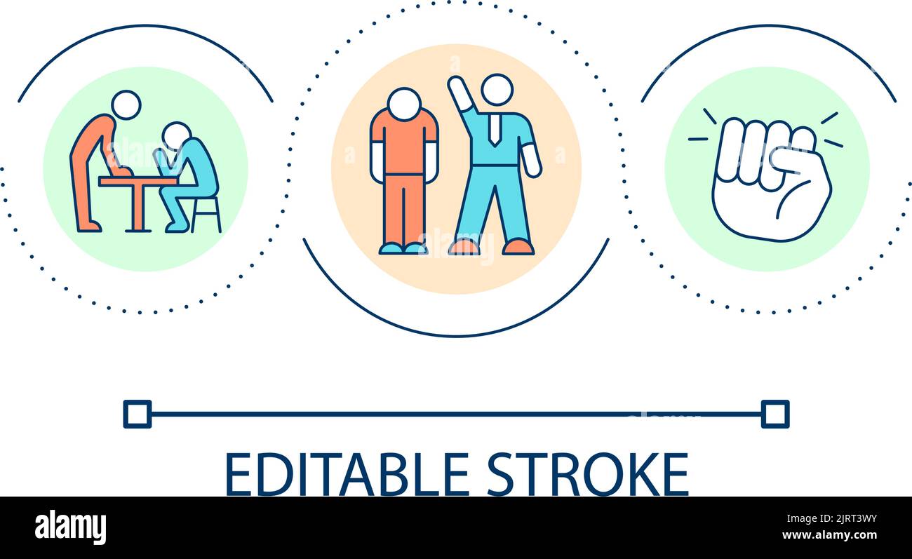 Workplace bullying icon hi-res stock photography and images - Alamy