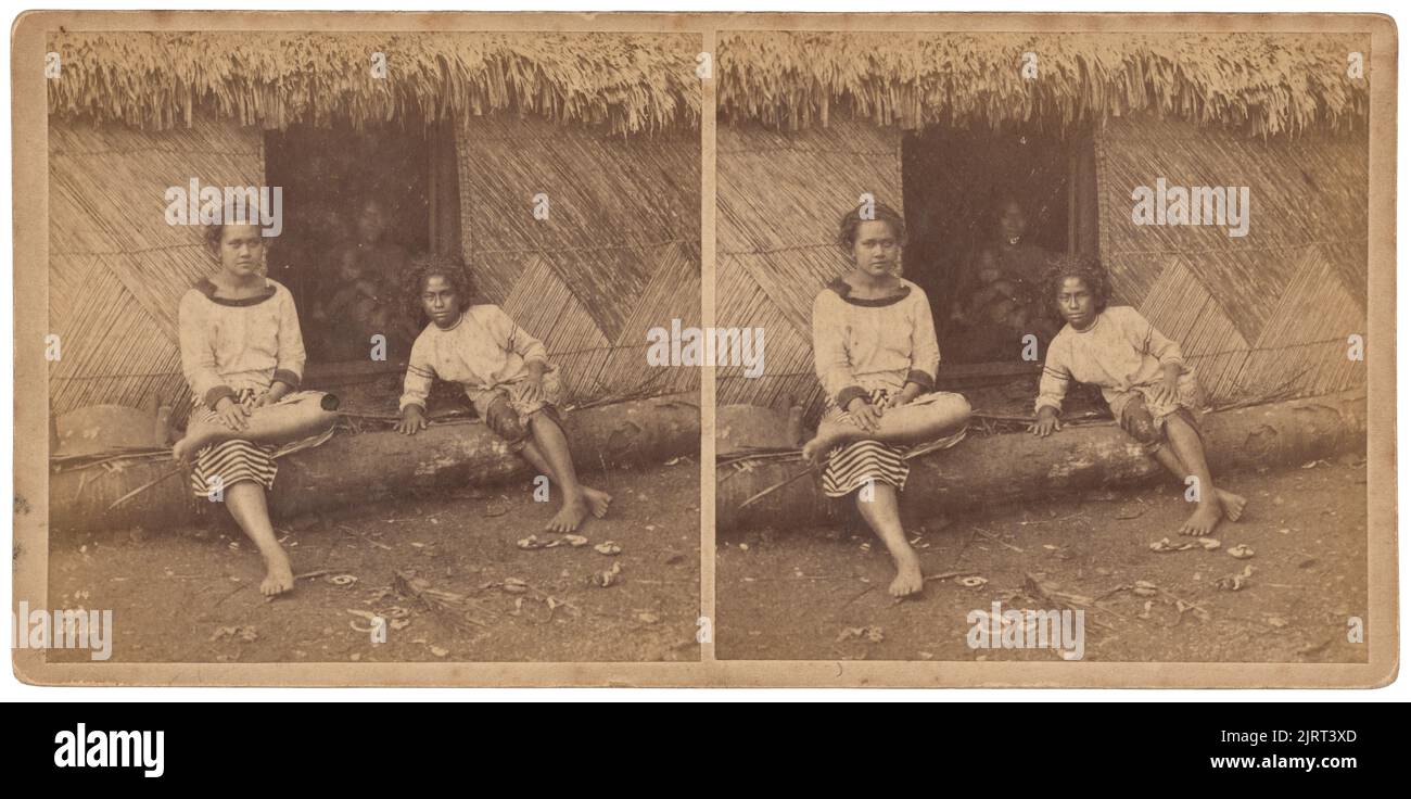 Neiafu, Tonga, 1884, Tonga, by Alfred Burton, Burton Brothers Stock ...
