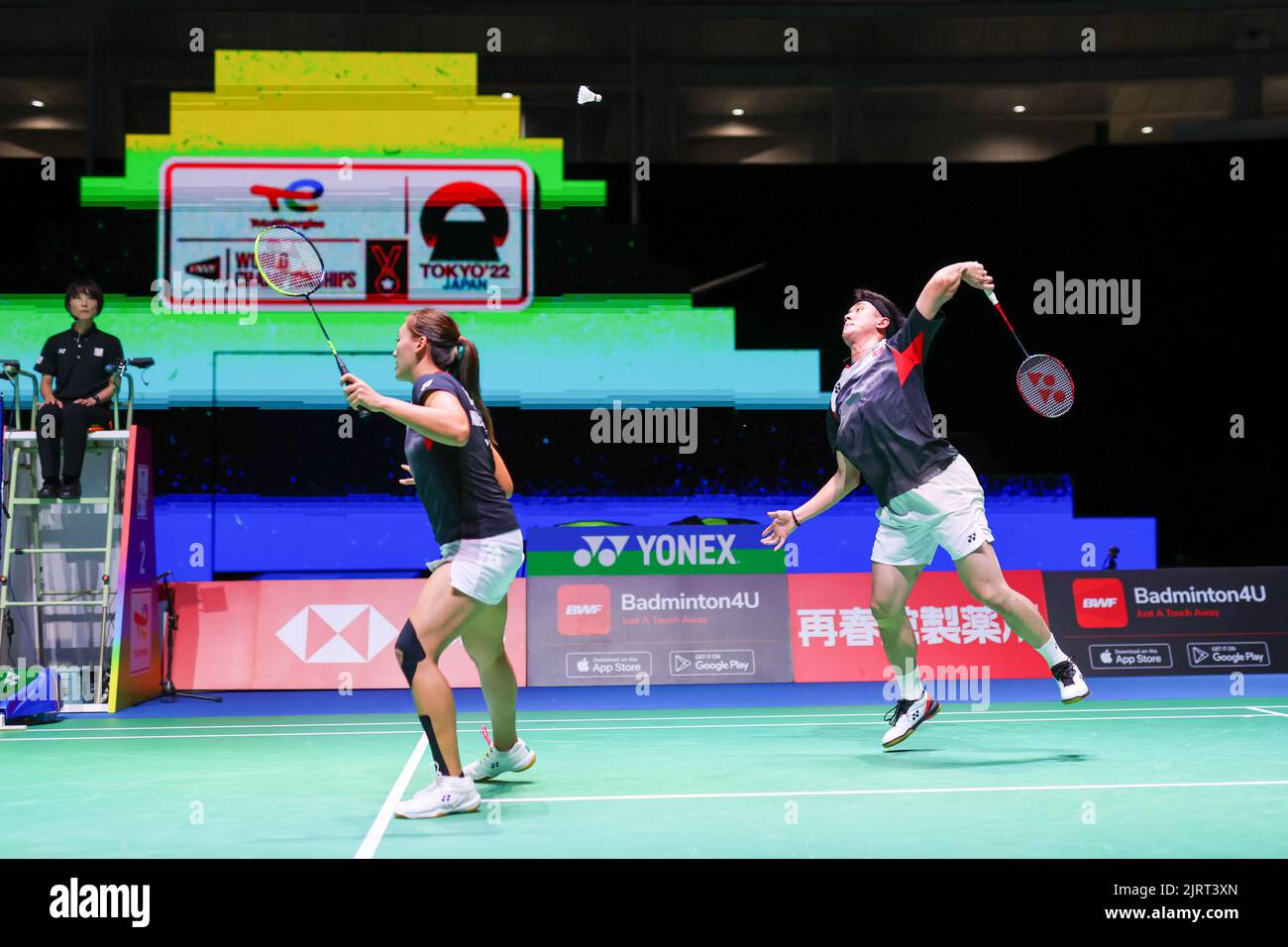 Tokyo, Japan. 26th Aug, 2022. TSE Ying Suet, TANG Chun Man (HKG ...