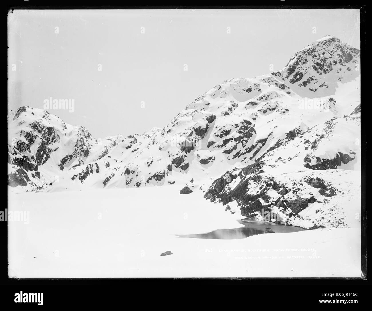 Lake snow effect Black and White Stock Photos & Images - Alamy