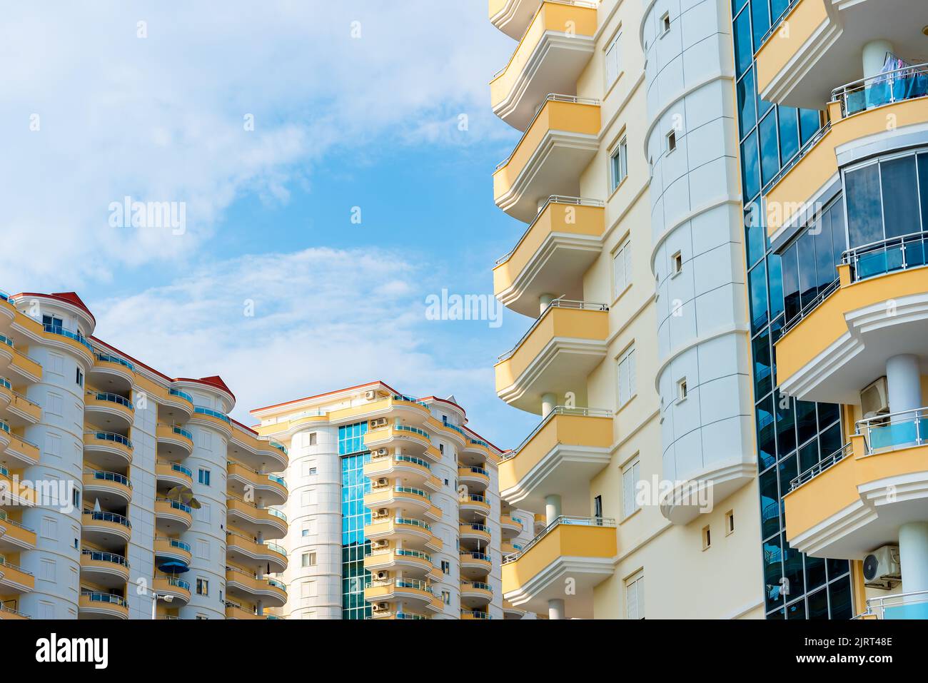 Modern apartment complex. Residential real estate in Turkey ...