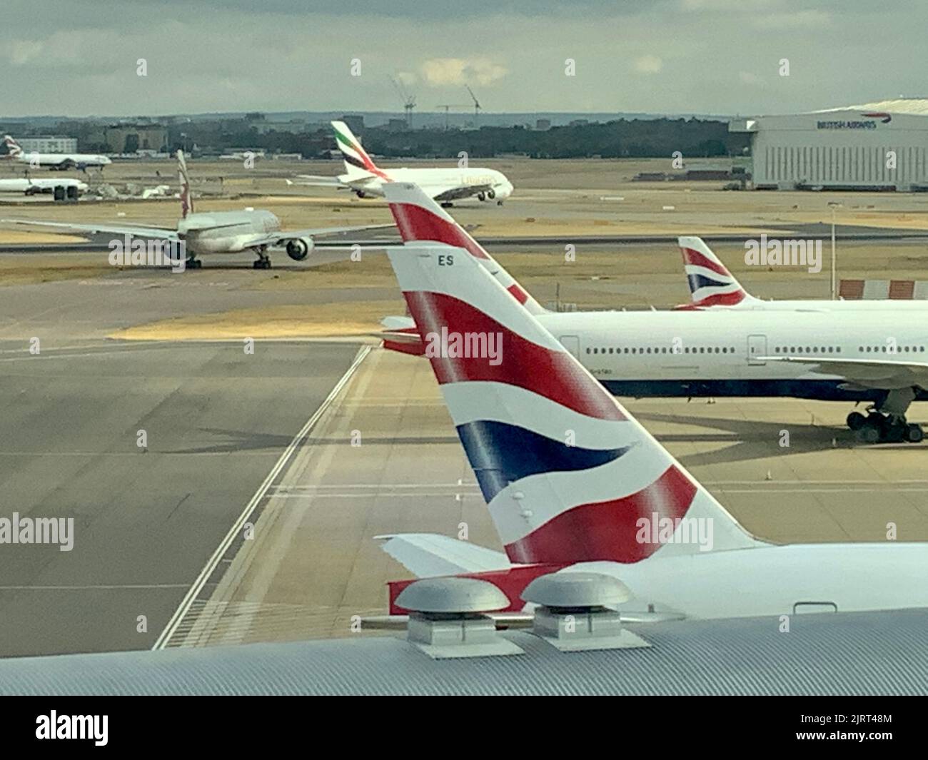 Plane spotting near Heathrow Airport in London, United Kingdom Stock ...