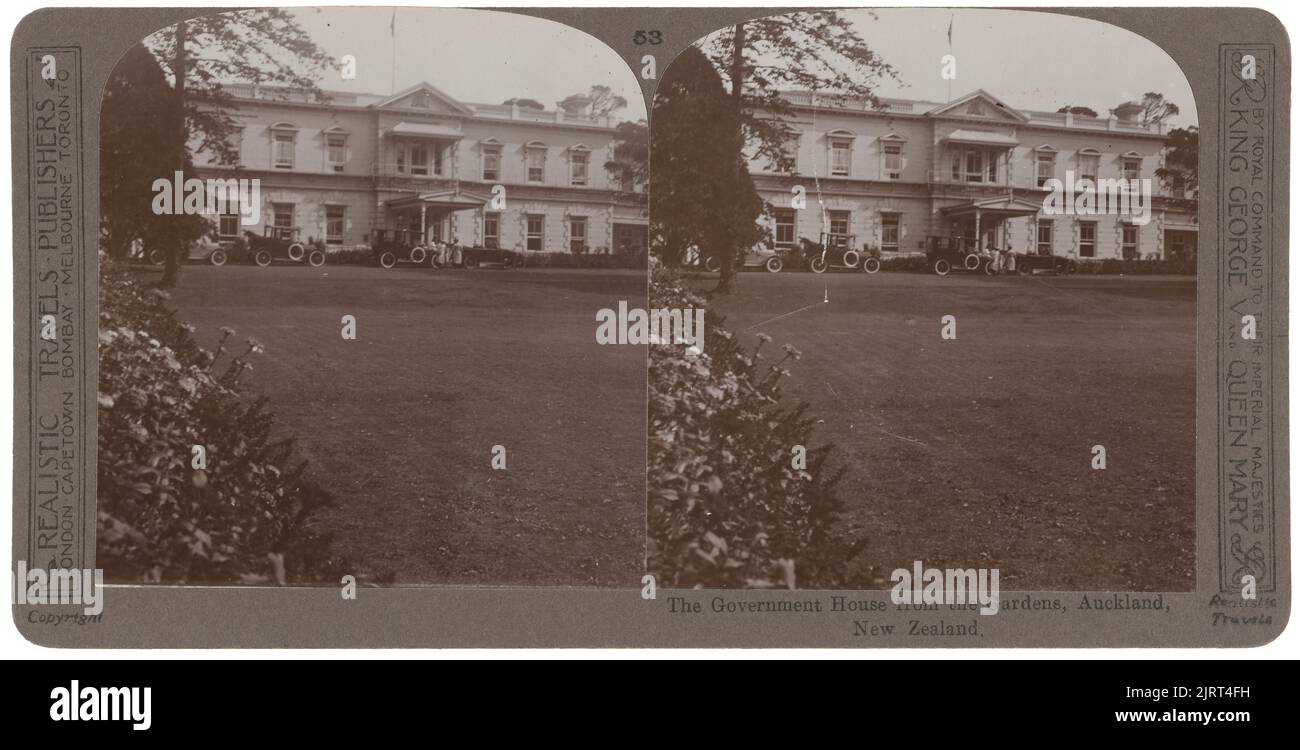 Government House, Auckland, circa 1920, Auckland, maker unknown Stock ... Government House, Auckland, circa 1920, Auckland, maker unknown Stock ...