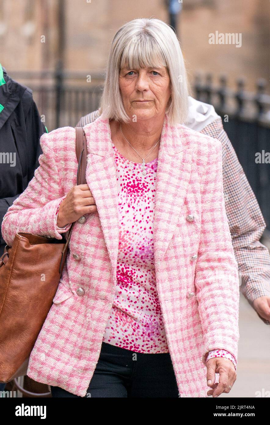 Jane Midgley, mother of victim Simon Midgley, arrives at Paisley ...