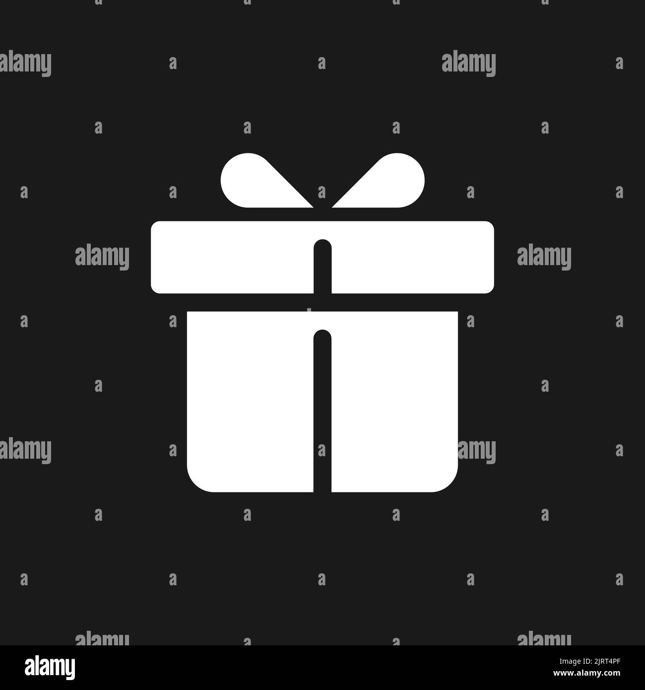 Free gift with purchase dark mode glyph ui icon Stock Vector Image ...