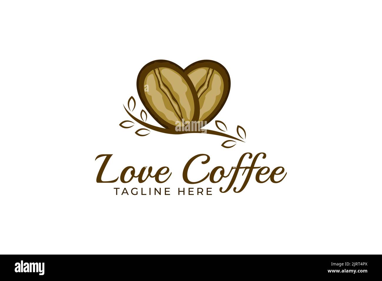 A logo of coffee beans couple - great for a coffee shop Stock Vector ...