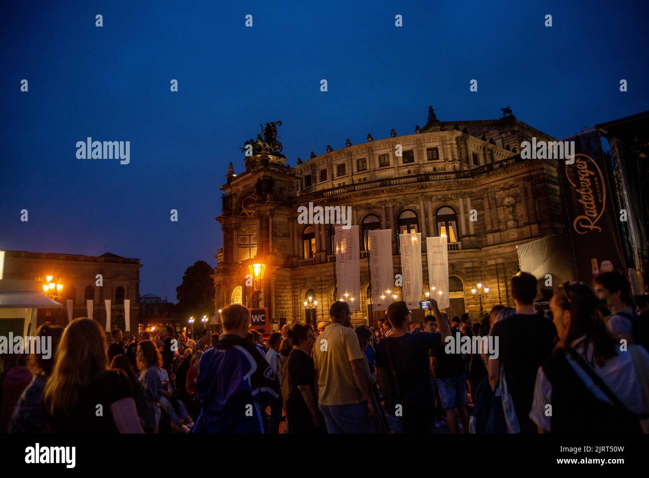 Dresden,Germany- August 19,2021: People walk in front of Dresden's ...