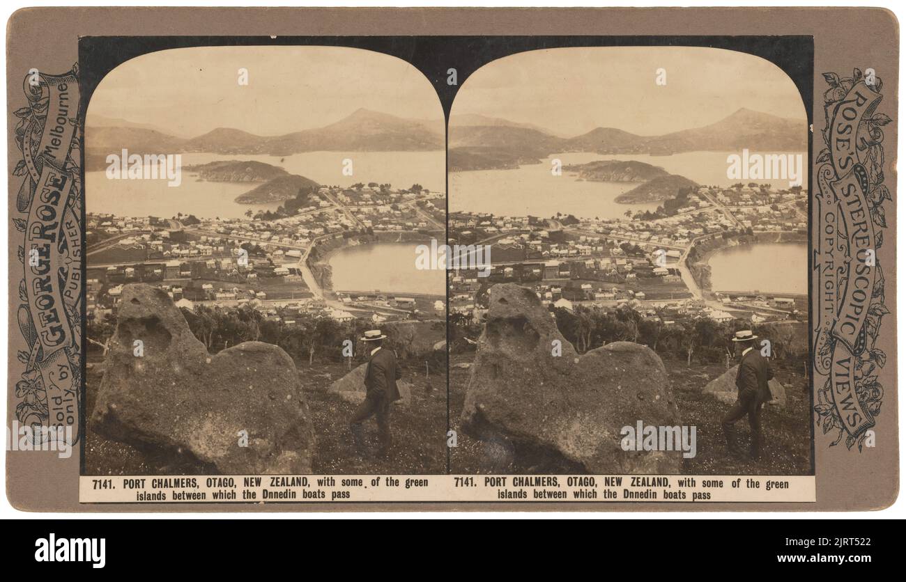 Port Chalmers, circa 1900, Melbourne, by George Rose Stock Photo - Alamy