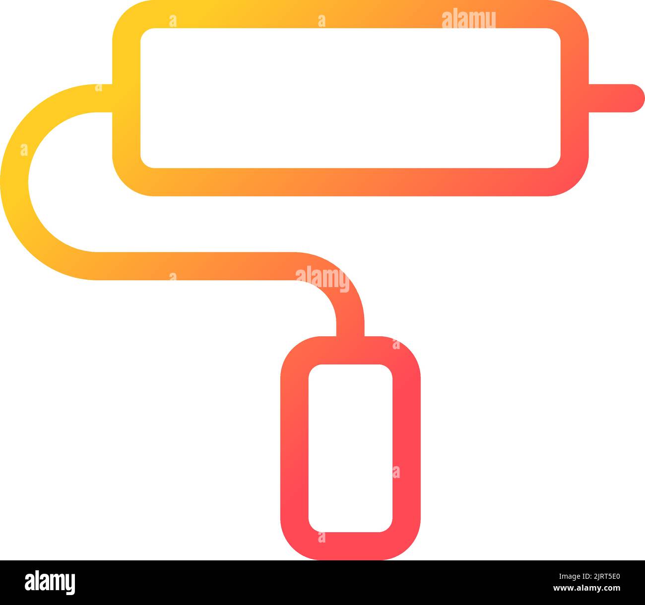 Paint roller tool pixel perfect gradient linear ui icon Stock Vector Image & Art - Alamy