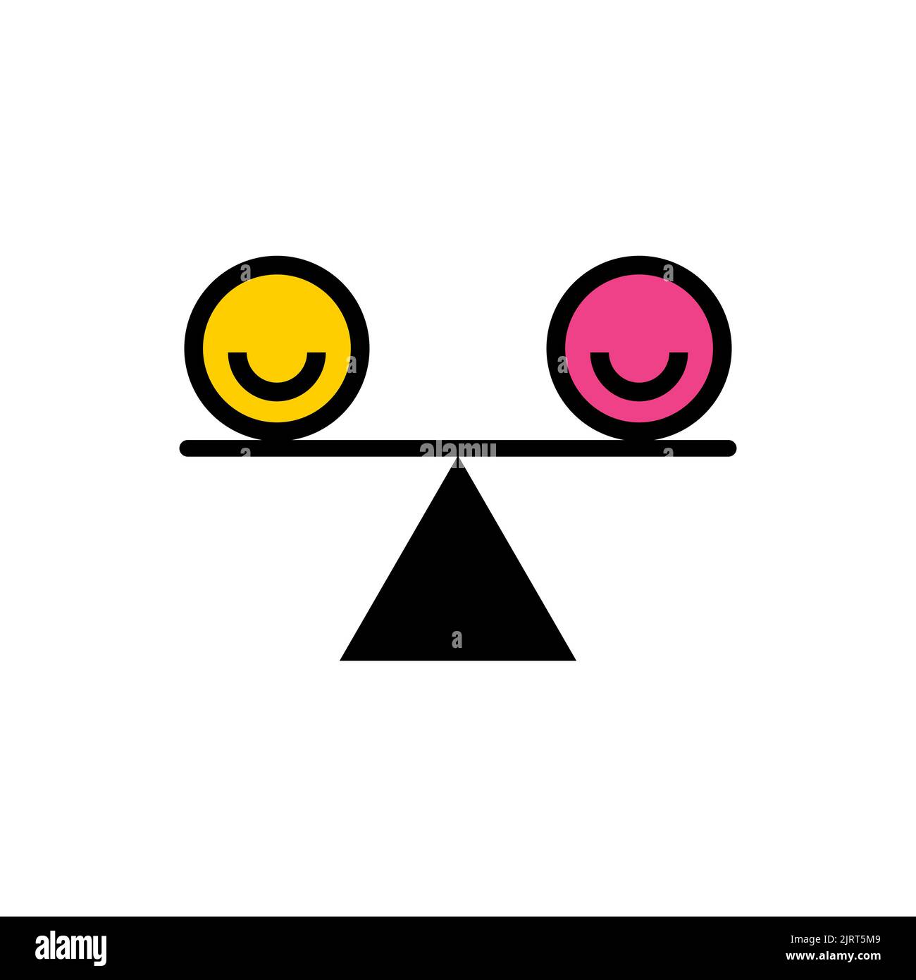 Equal rights metaphor, neurodifference icon Stock Vector Image & Art ...