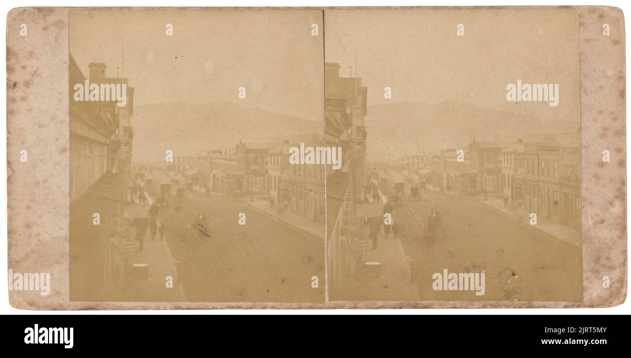 Princes Street, North Dunedin, circa 1865, Dunedin, by John McGregor ...