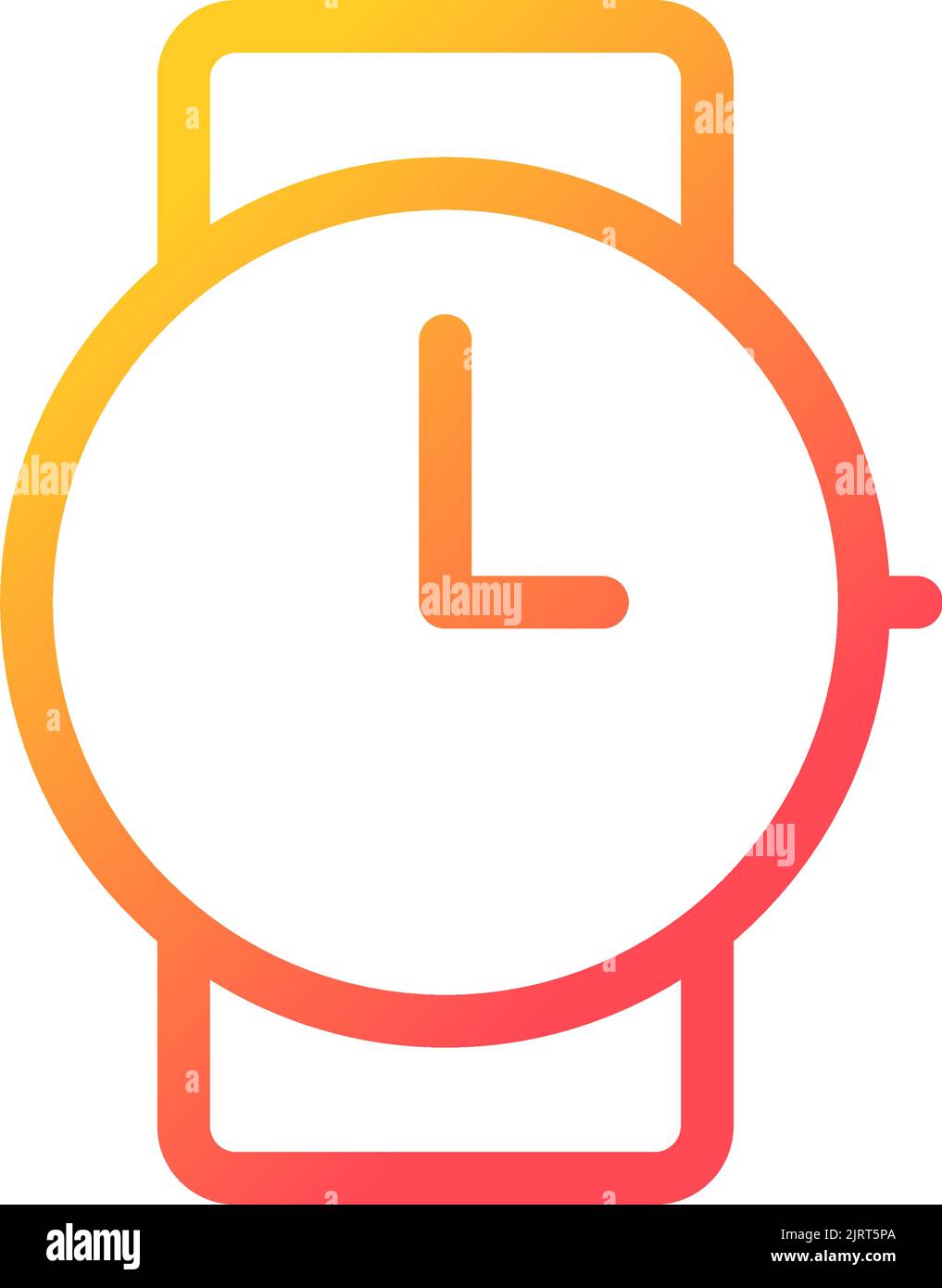 Wristwatch Pixel Perfect Gradient Linear Ui Icon Stock Vector Image