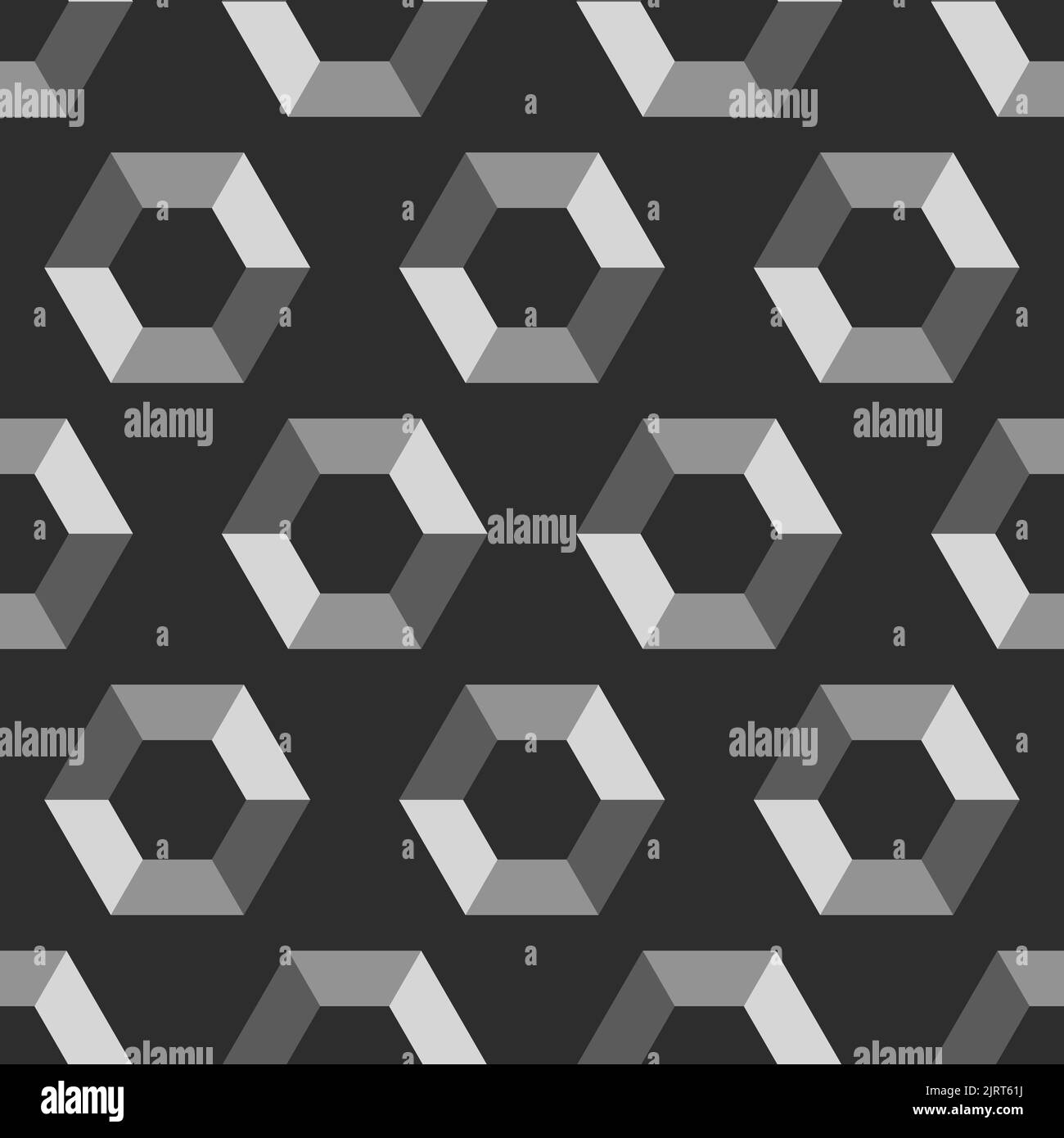 Background hexagon pattern mosaic Black and White Stock Photos & Images ...