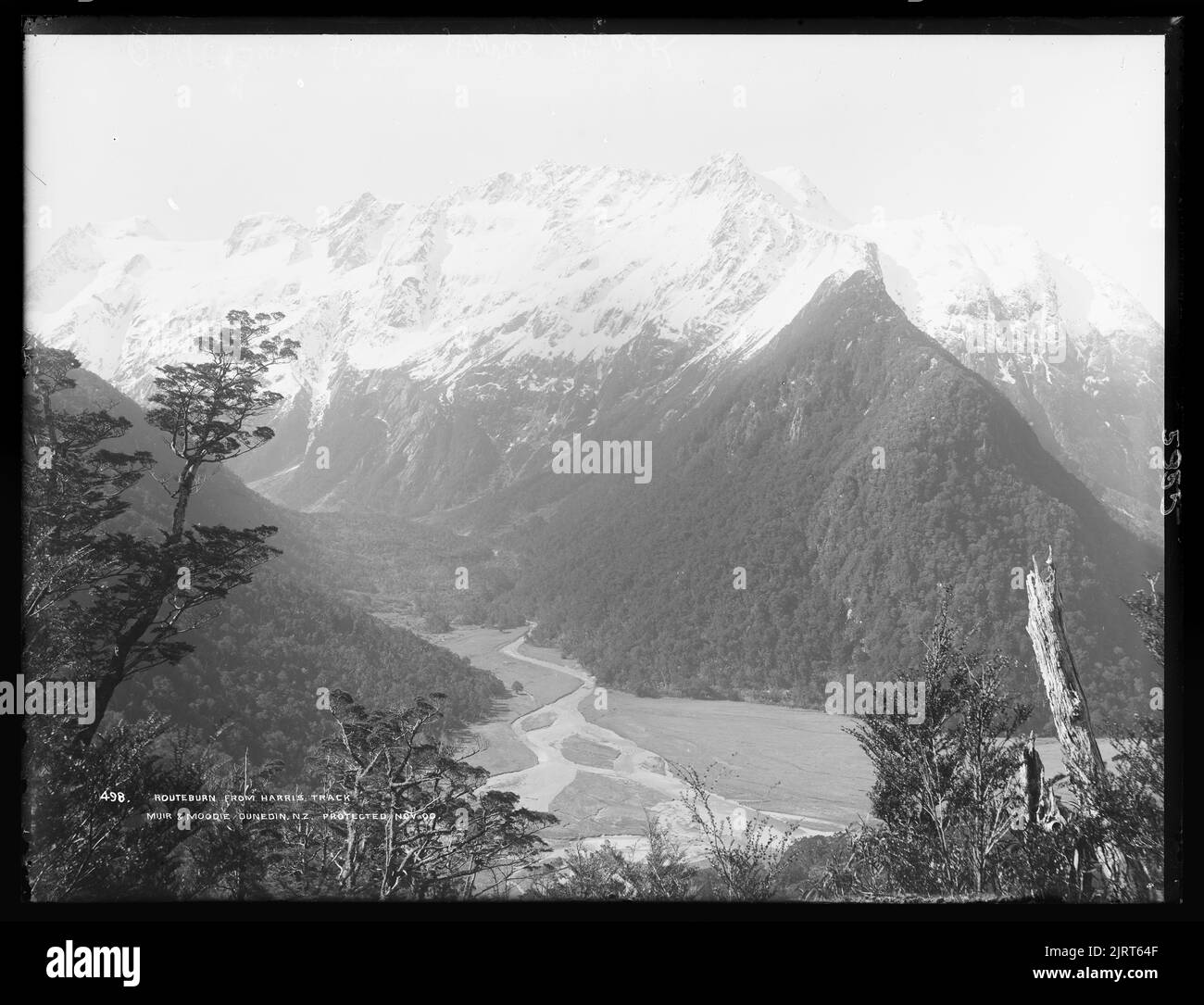 Routeburn from Harris Track, New Zealand, by Muir & Moodie Stock Photo ...