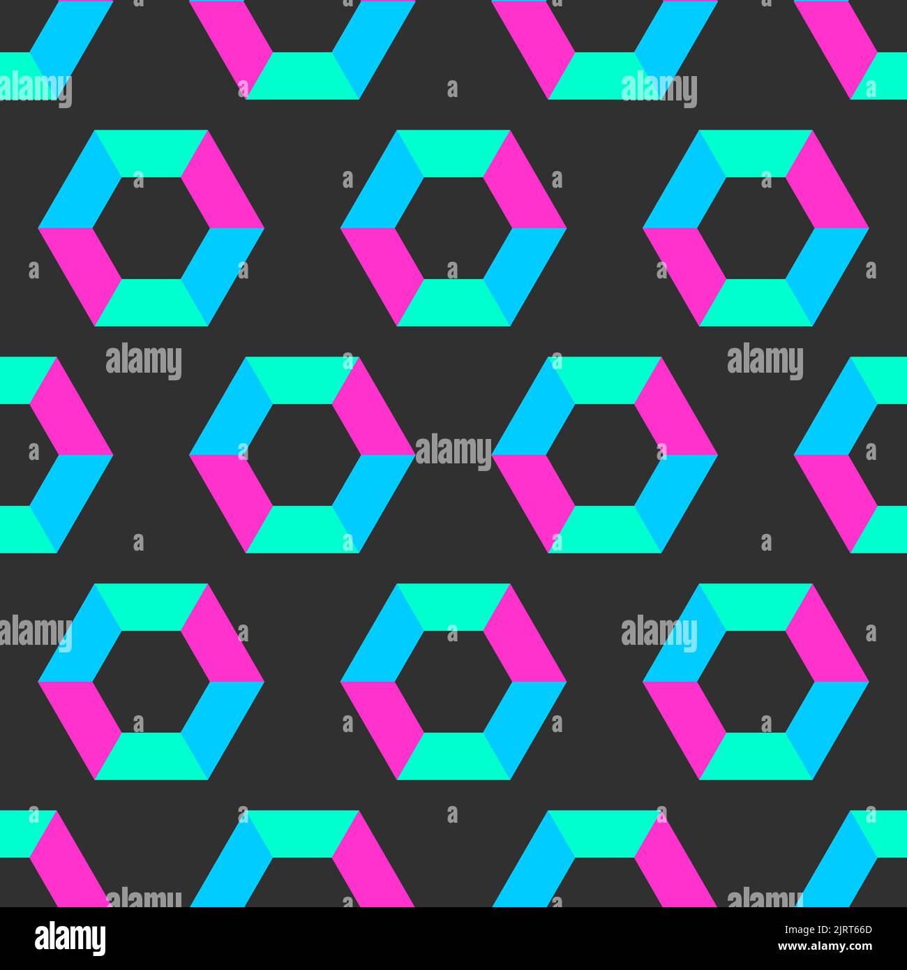 Seamless pattern with hexagons Stock Vector Image & Art - Alamy